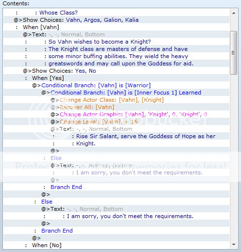Class Changing System | RPG Maker Forums