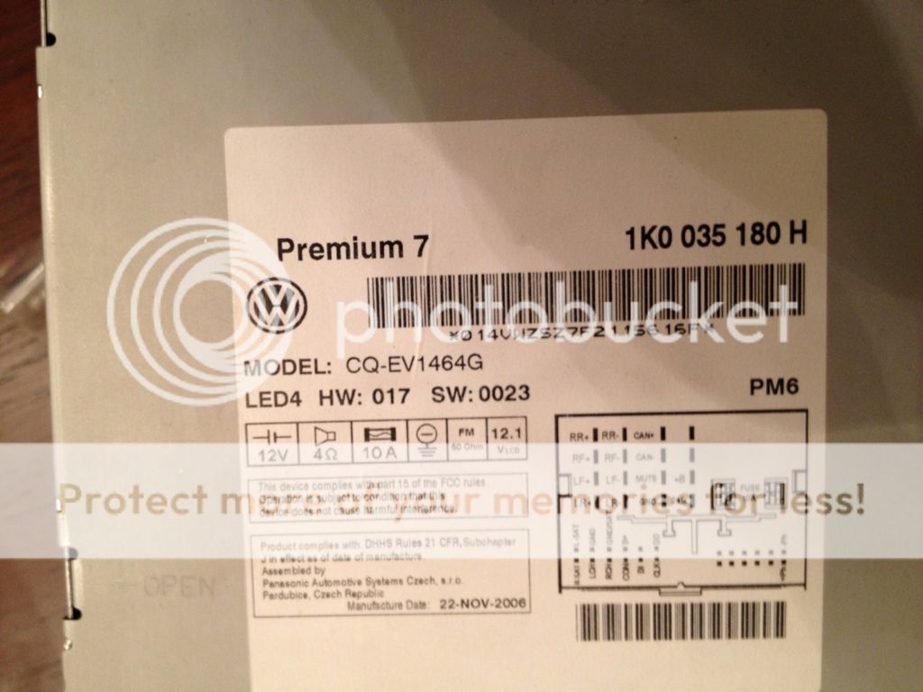 Premium 7 Radio - silver buttons - 150 + shipping | VW Vortex ...